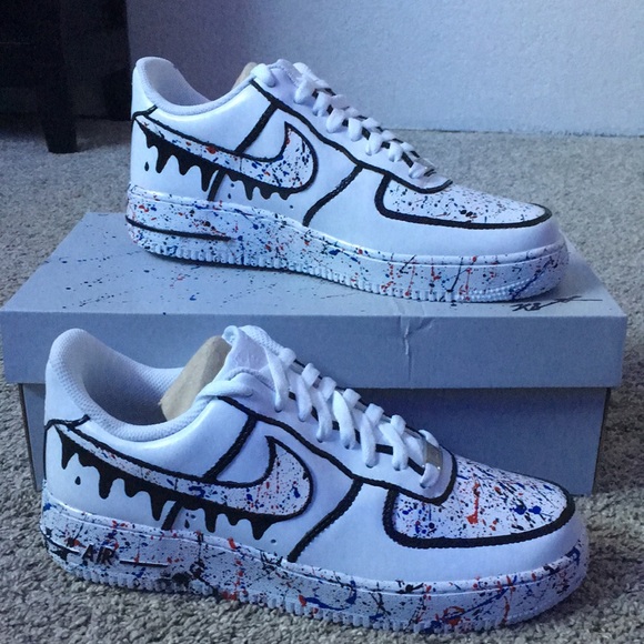 Nike | Shoes | Custom Splatter Drip Air Force S | Poshmark